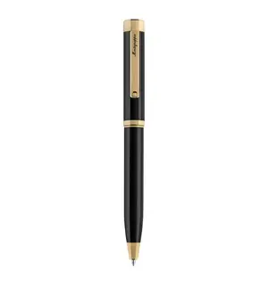 MONTEGRAPPA Yellow Gold-trim Otto Ballpoint Pen - Black