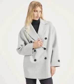 Brunello Cucinelli Cashmere Double-breasted Pea Coat