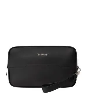 Chopard Leather Clutch With Wrist Strap