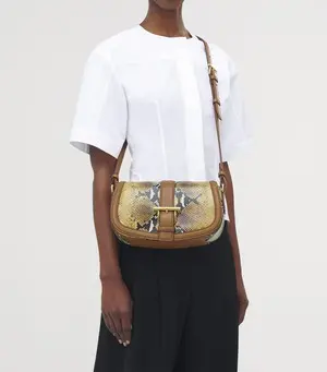 Alexander McQueen Leather T-bar Satchel