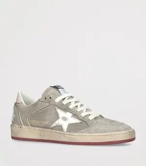 GOLDEN GOOSE Ball Star Suede Sneakers - Brown