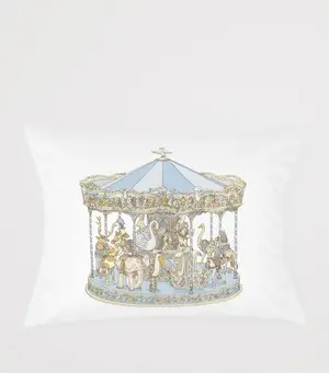 ATELIER CHOUX Cotton-satin Carousel Pillow