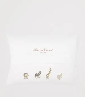 ATELIER CHOUX Cotton-satin Carousel Pillow