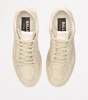 GOLDEN GOOSE Ball Star Suede Sneakers - Beige