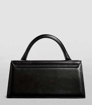 Jacquemus Leather Le Chiquito Long Top-handle Bag - Black