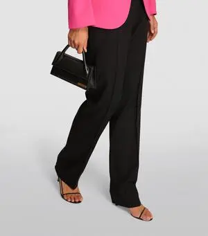 Jacquemus Leather Le Chiquito Long Top-handle Bag - Black
