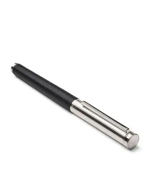 ASPINAL OF LONDON Leather Rollerball Pen - Black