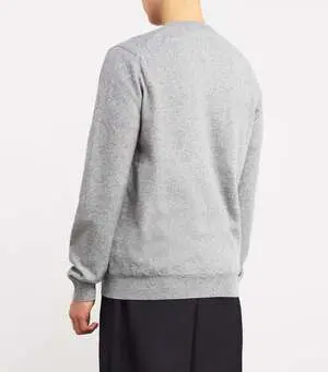 Play Comme Des Garcon Wool Heart Cardigan - Grey