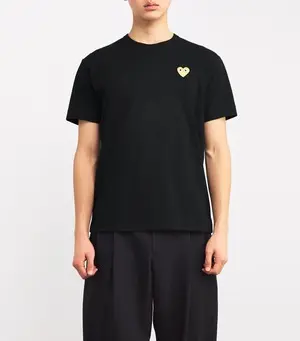 Play Comme Des Garcon Heart Logo T-shirt - Black