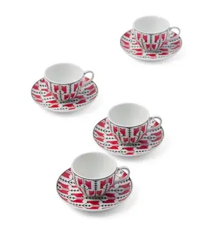 Prada Porcelain Vienna Arrows Coffe Cup And Saucer