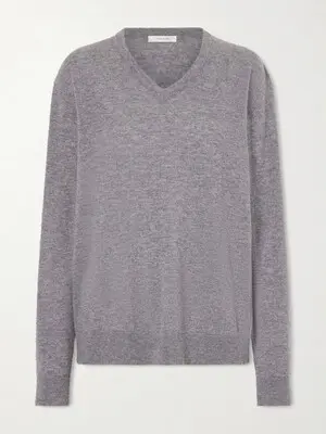 THE ROW Nian Cashmere Sweater - Gray