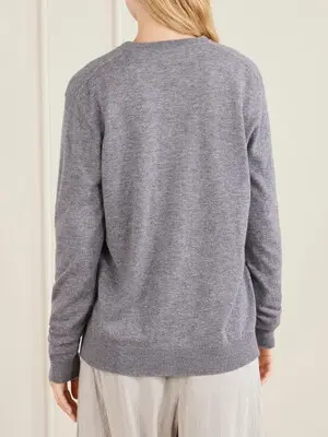 THE ROW Nian Cashmere Sweater - Gray