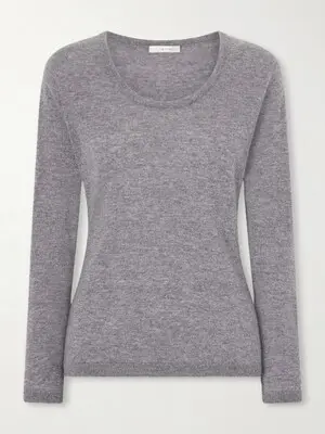 THE ROW Nezana Cashmere Sweater - Gray