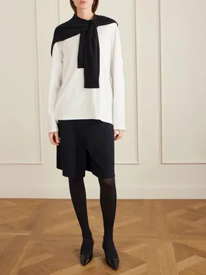 THE ROW Larissa Cotton-jersey Shorts