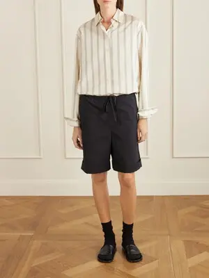 THE ROW Emiliano Cotton-poplin Shorts