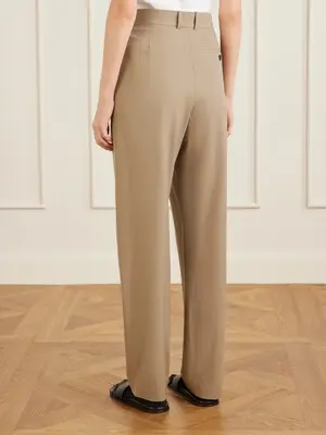THE ROW Gianni Pleated Wool Pants