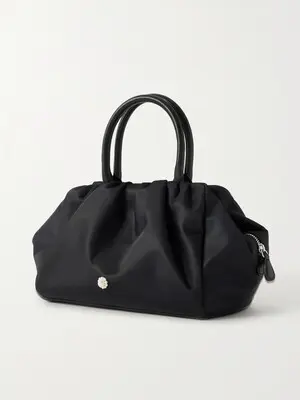 Simone Rocha Leather-trimmed Embellished Shell Tote