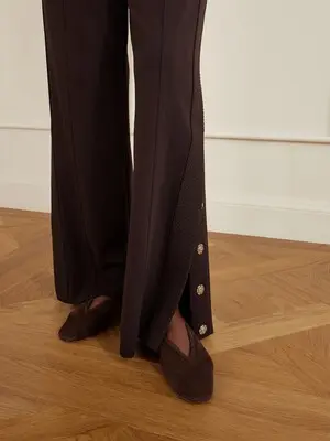 Another Tomorrow Stretch-jersey Straight-leg Track Pants