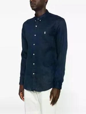 Polo Ralph Lauren Button-down Shirt With Logo Detail - Blue