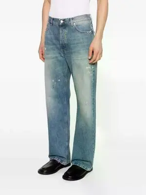 JEANERICA Splatter Detail Denim Jeans