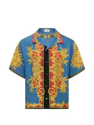 Versace Collared Print Shirt