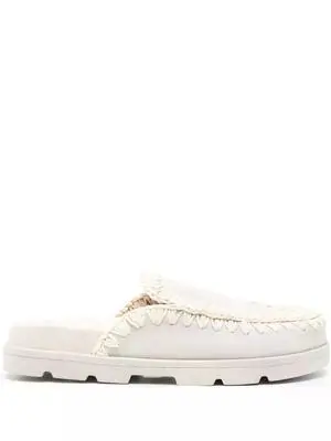 Mou Almond Suede Slippers