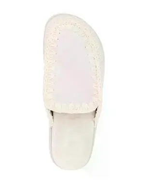 Mou Almond Suede Slippers
