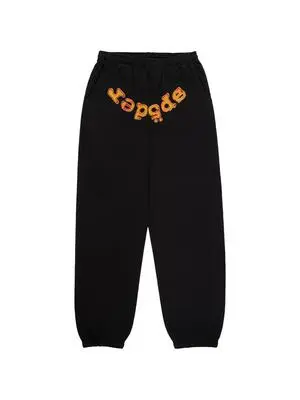SP5DER Logo Track Pants - Black