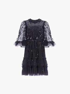 NEEDLE & THREAD Sequin Dash Mini Dress