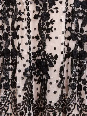 NEEDLE & THREAD Adeline Round Neck Maxi Dress