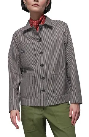 WILDFANG Relaxed Fit Railroad Stripe Utility Jacket