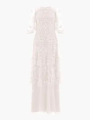 NEEDLE & THREAD Bonnie Bow Lace Gown