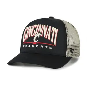 '47 Cincinnati Bearcats Arid Adjustable Trucker Hat - Black