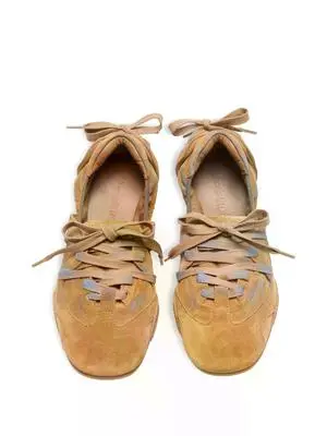 Acne Studios Suede Lace-up Round Toe Flats