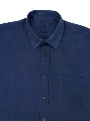 120% Lino Pocket Long-sleeve Shirt - Blue