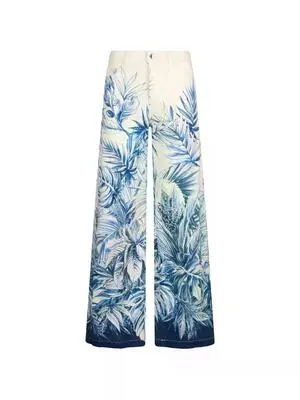 Liu Jo Printed Flared Leg Jeans