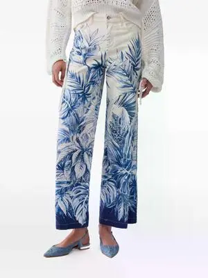 Liu Jo Printed Flared Leg Jeans