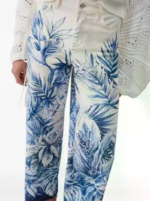 Liu Jo Printed Flared Leg Jeans