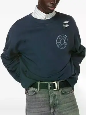 Acne Studios Distressed Logo Sweatshirt