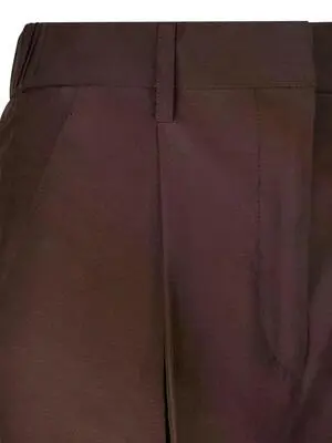 FORTE_FORTE Pleated Trousers With Slit Cuffs