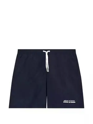 Armani Exchange Drawstring Swim Shorts - Blue