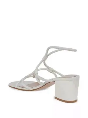 GIANVITO ROSSI Cage Strappy Sandals - White
