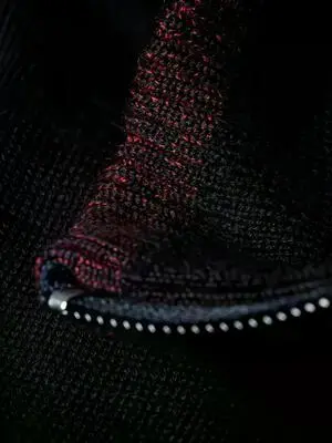 Paul Smith Zip Mock-neck Wool Sweater
