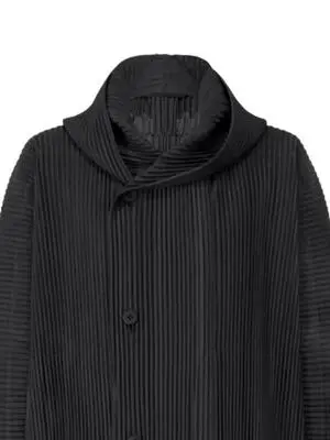 Issey Miyake Pleated Button Coat