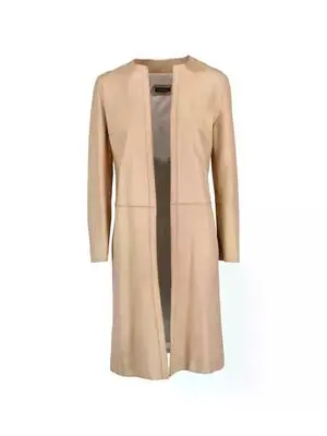 HETTABRETZ Leather Long Coat