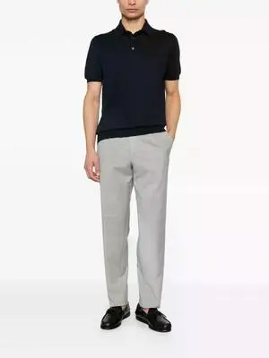 Kiton Buttoned Polo Shirt - Blue