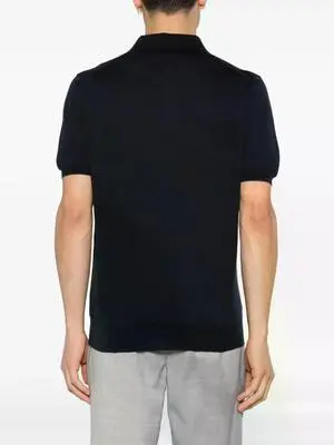 Kiton Buttoned Polo Shirt - Blue