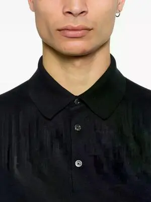 Kiton Buttoned Polo Shirt - Blue