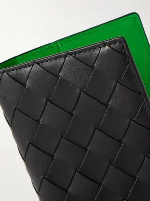 Bottega Veneta Intrecciato Leather Passport Case