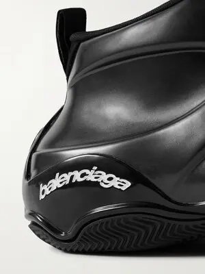 Balenciaga Basketball Neoprene-trimmed Rubber Sneakers